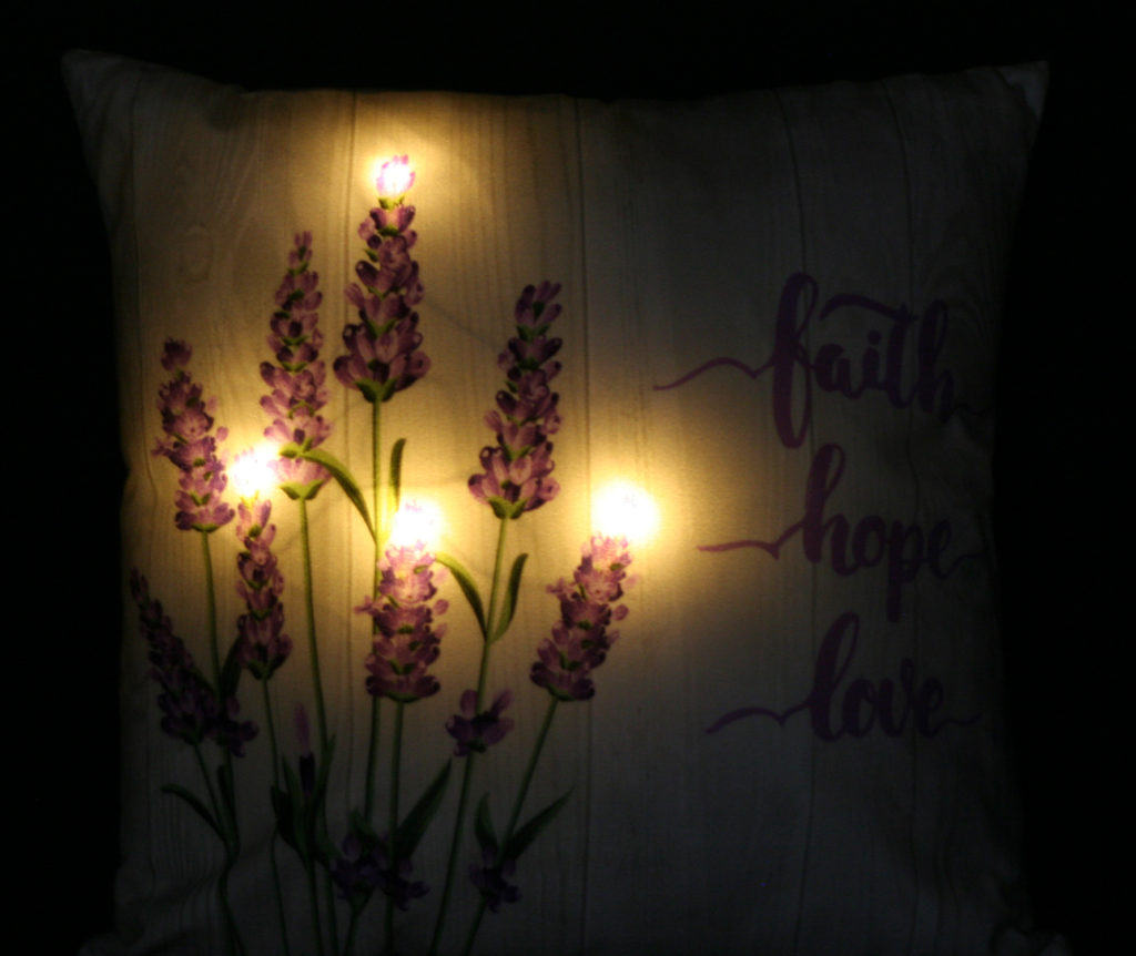 MW1148: Lavender - LED Cushion 45 x 45cm (6 LEDs) - Ace Annison ...
