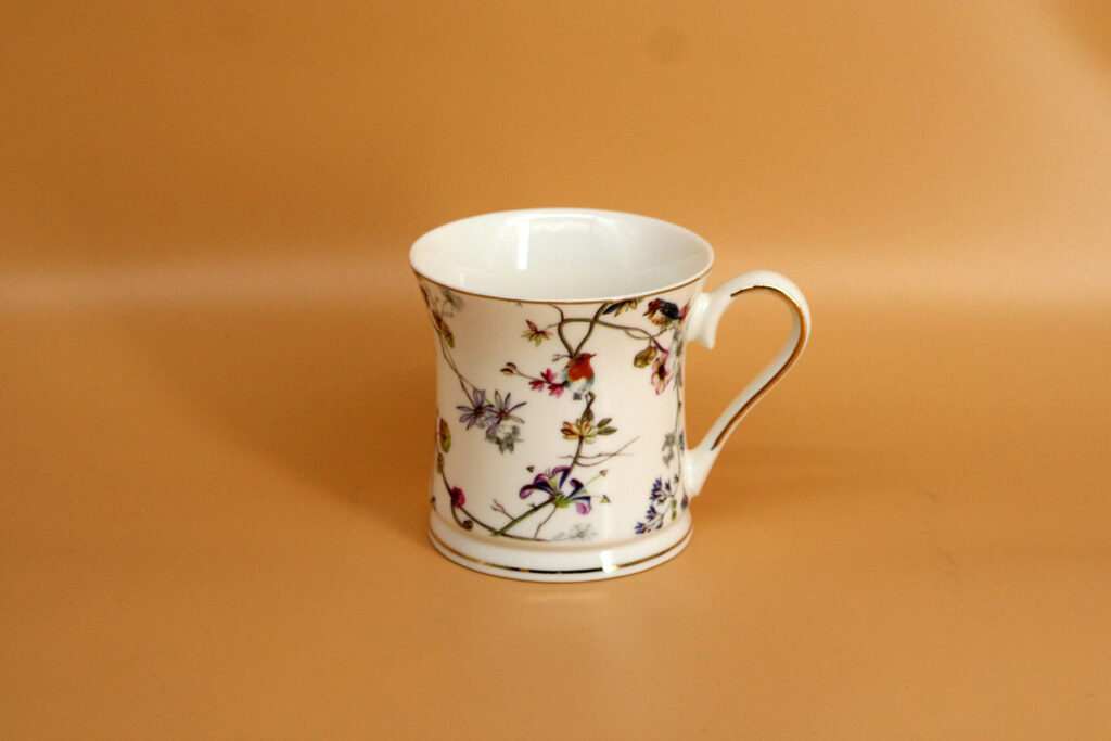 LF1104: 330 cc T Shape Porcelain Mug in a Colour Box - Birds Style ...